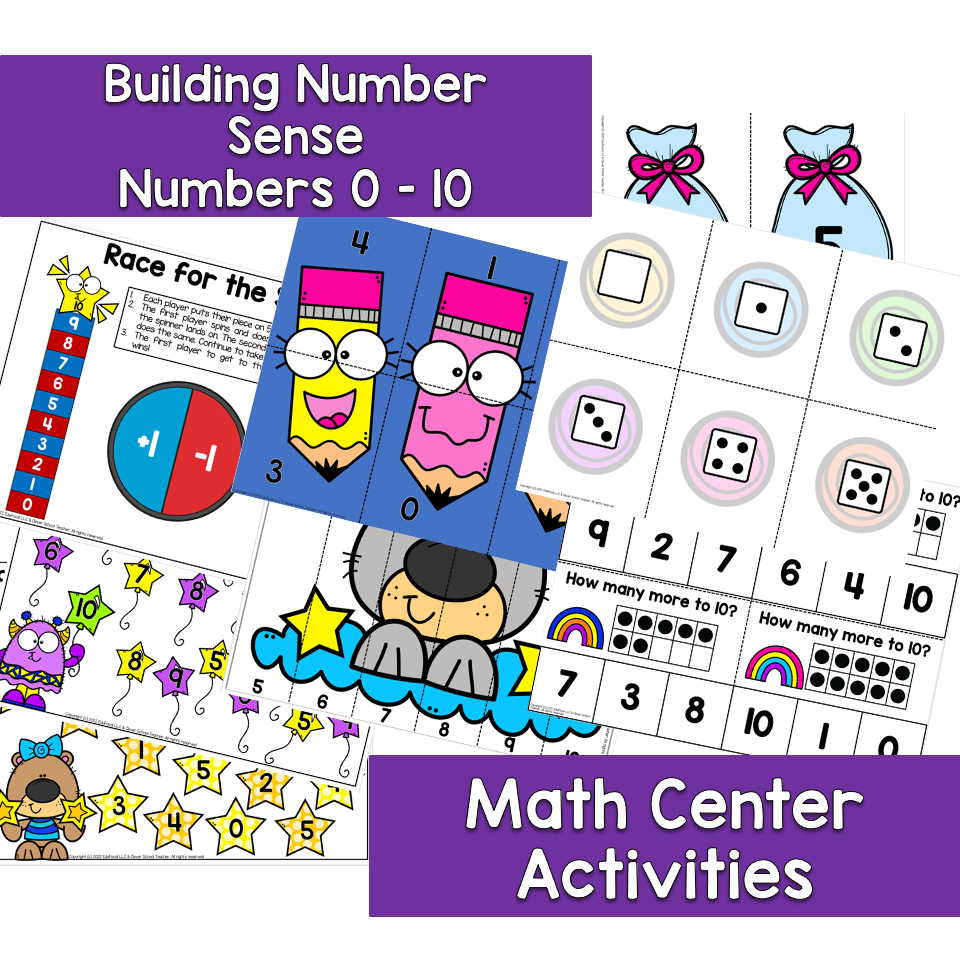 Building Number Sense – Numbers 0 – 10 - Clever School Teacher