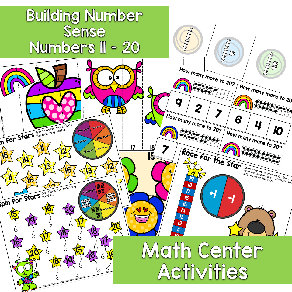 Building Number Sense – Numbers 11 – 20 - Clever School Teacher
