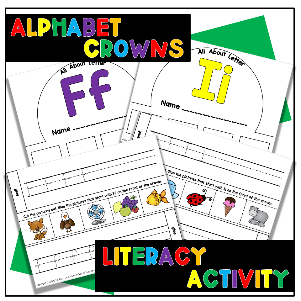 Alphabet Crowns – Literacy Activity - Clever School Teacher