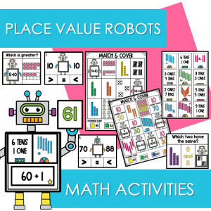 Place Value Robots – Math Activities - Clever School Teacher