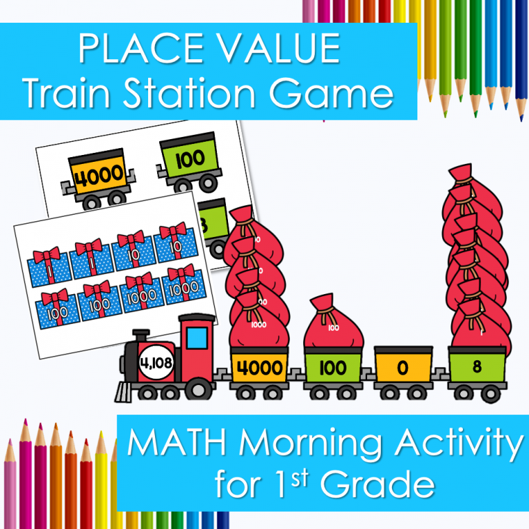 Place Value Train Station Game - Clever School Teacher