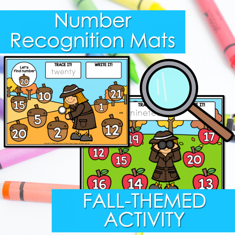 Number Recognition Mats – Fall Themed Activity - Clever School Teacher