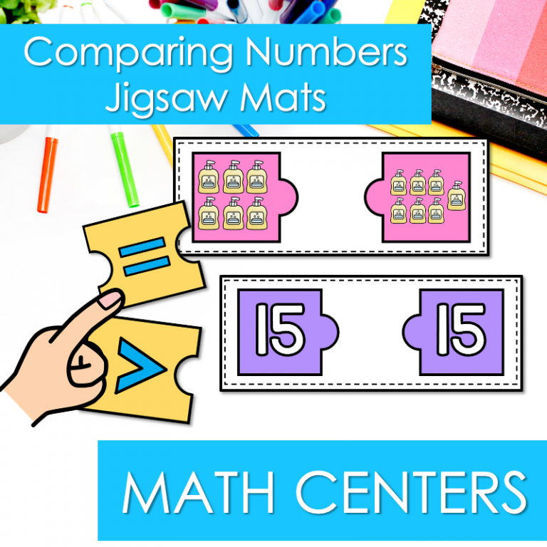 Comparing Numbers Jigsaw Mats - Clever School Teacher
