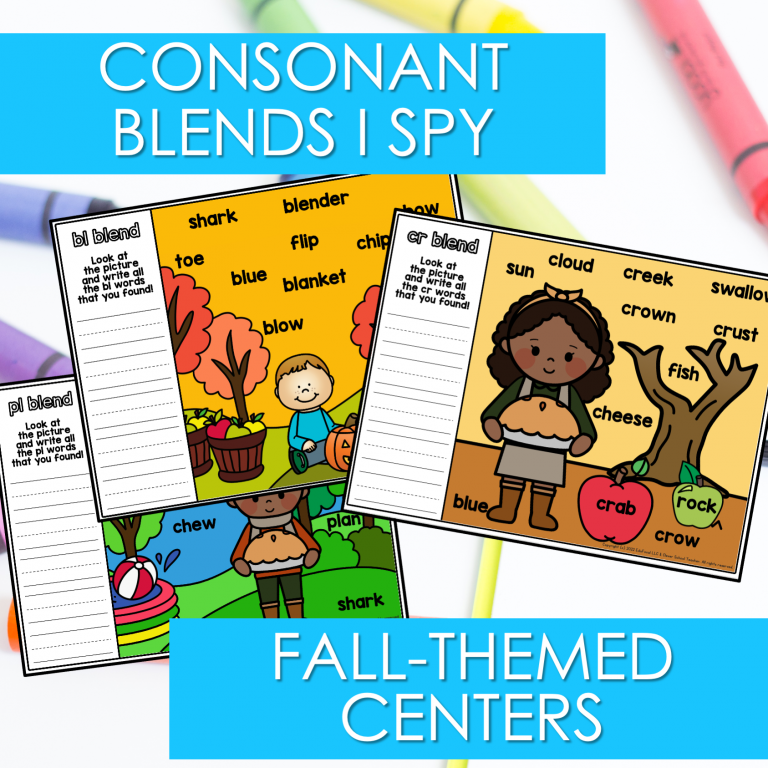 Consonant Blends I Spy - Clever School Teacher