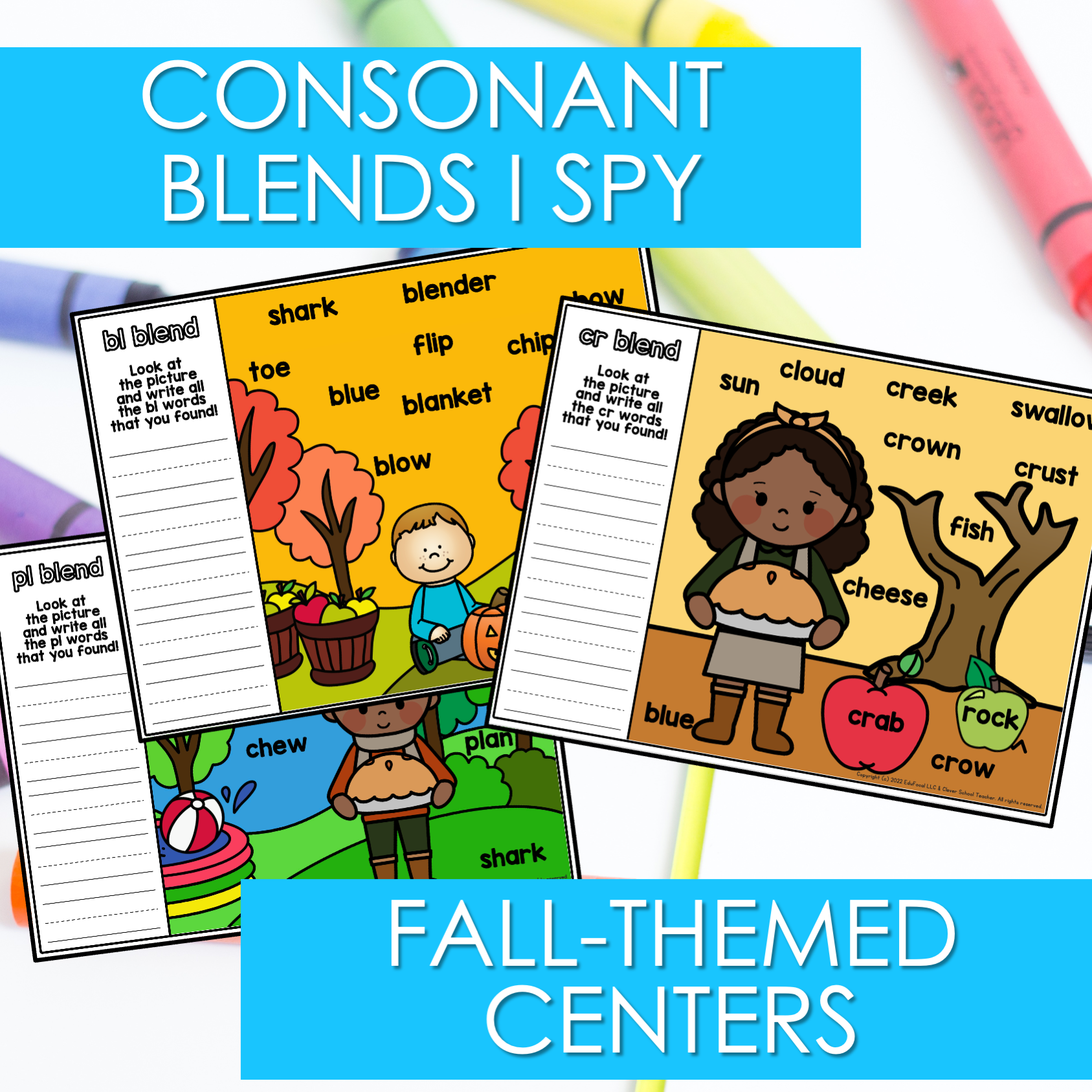 Consonant Blends I Spy - Clever School Teacher