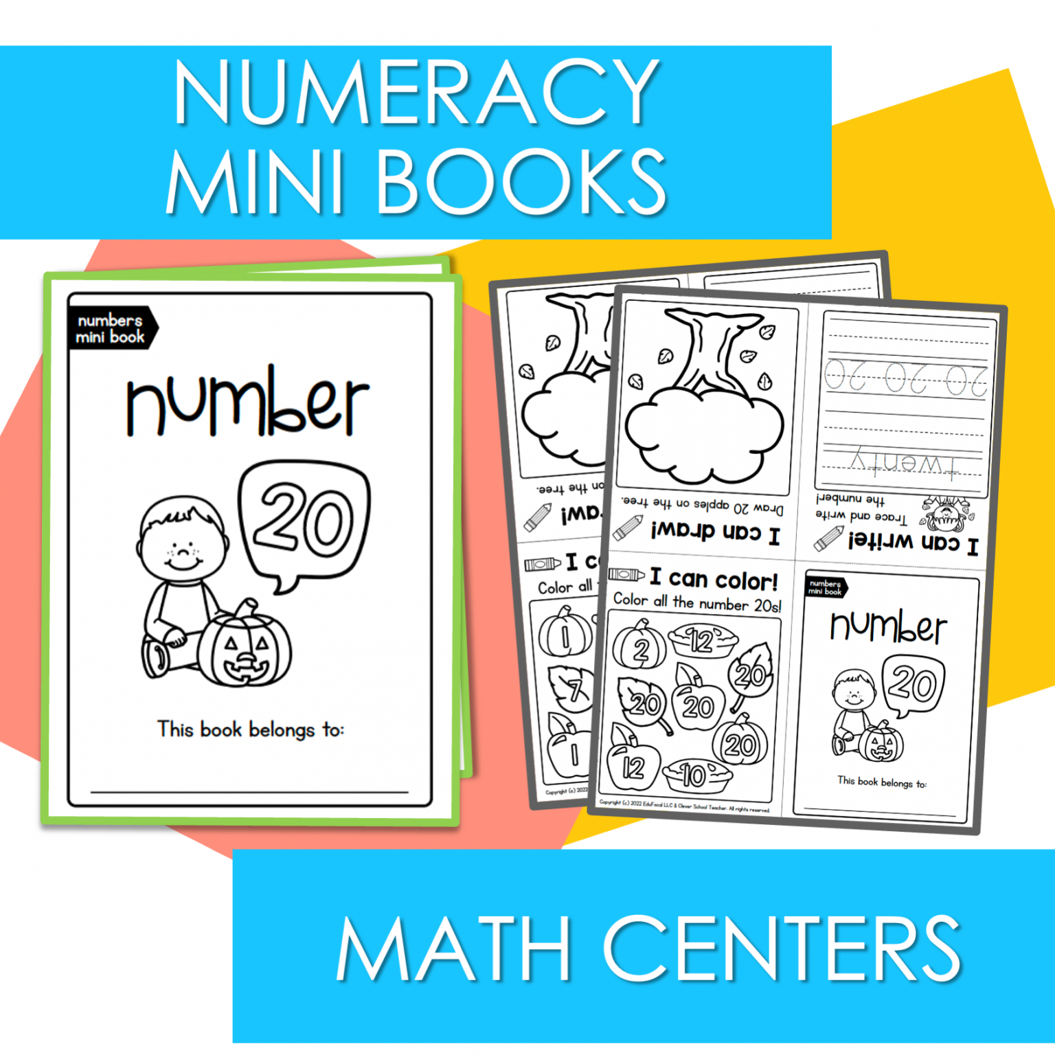 Numeracy Mini Books - Clever School Teacher