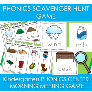 Phonics Scavenger Hunt - Clever School Teacher