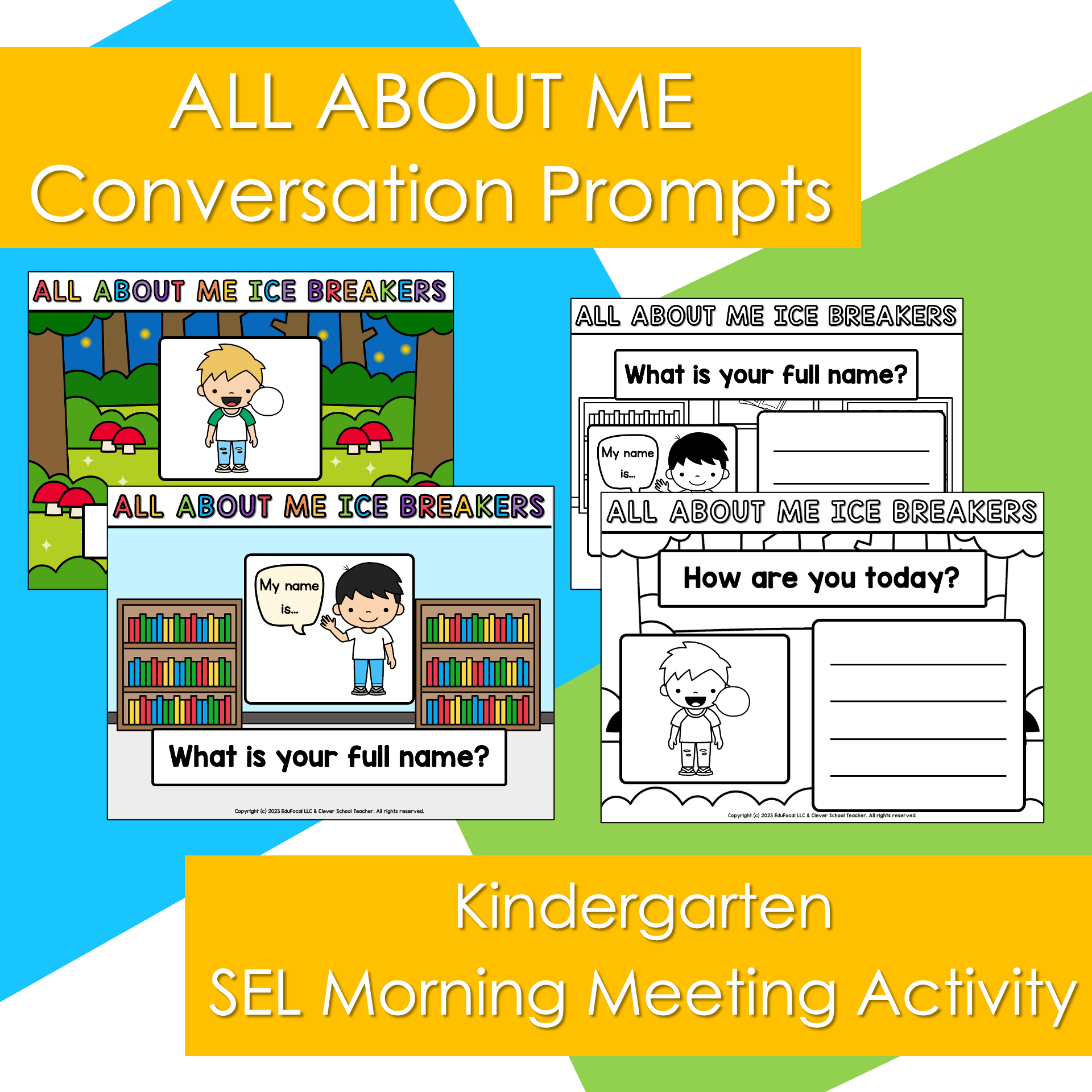 All About Me Conversation Prompts Clever School Teacher