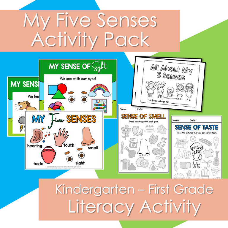 My Five Senses Activity Pack - Clever School Teacher