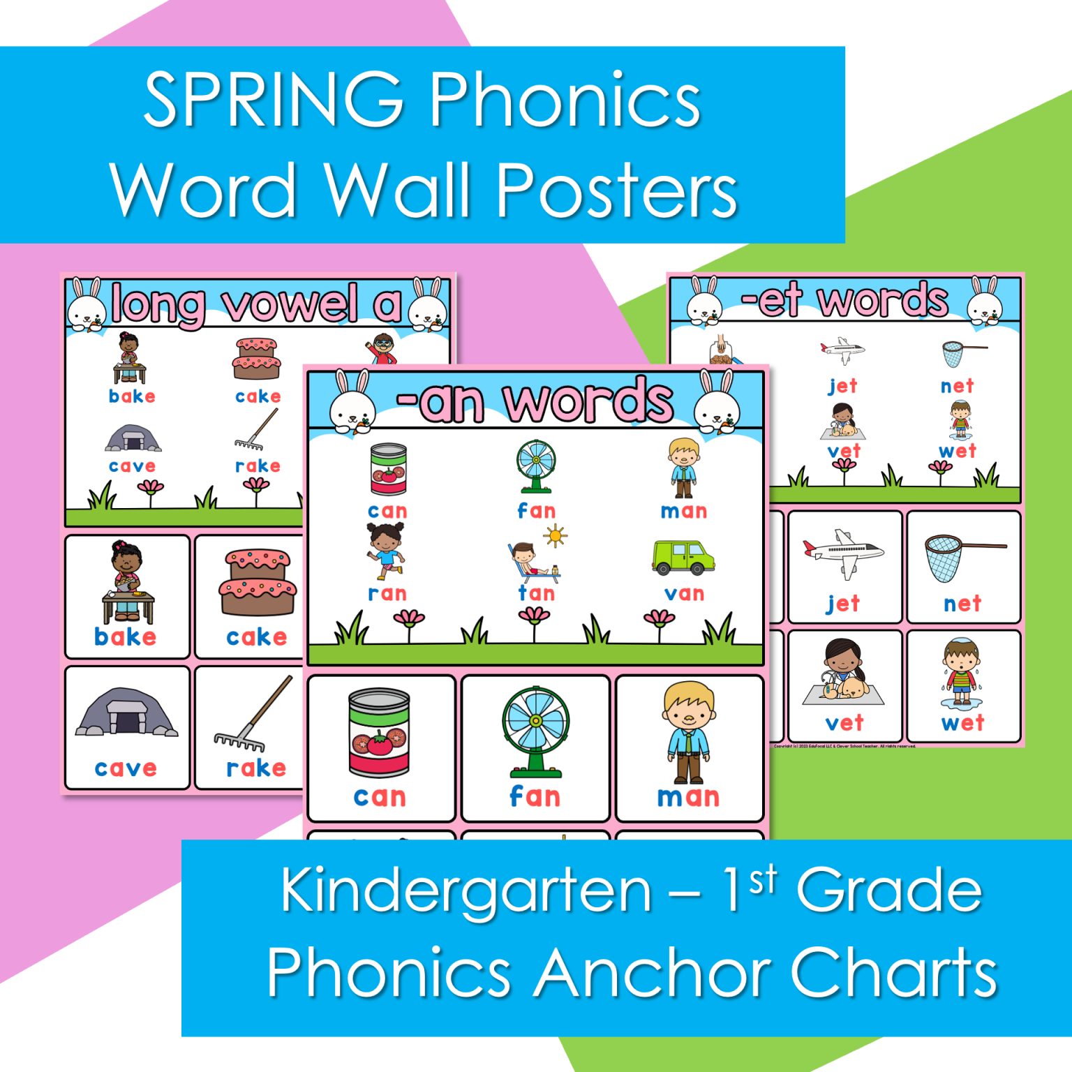 Spring Phonics Word Wall - Clever School Teacher