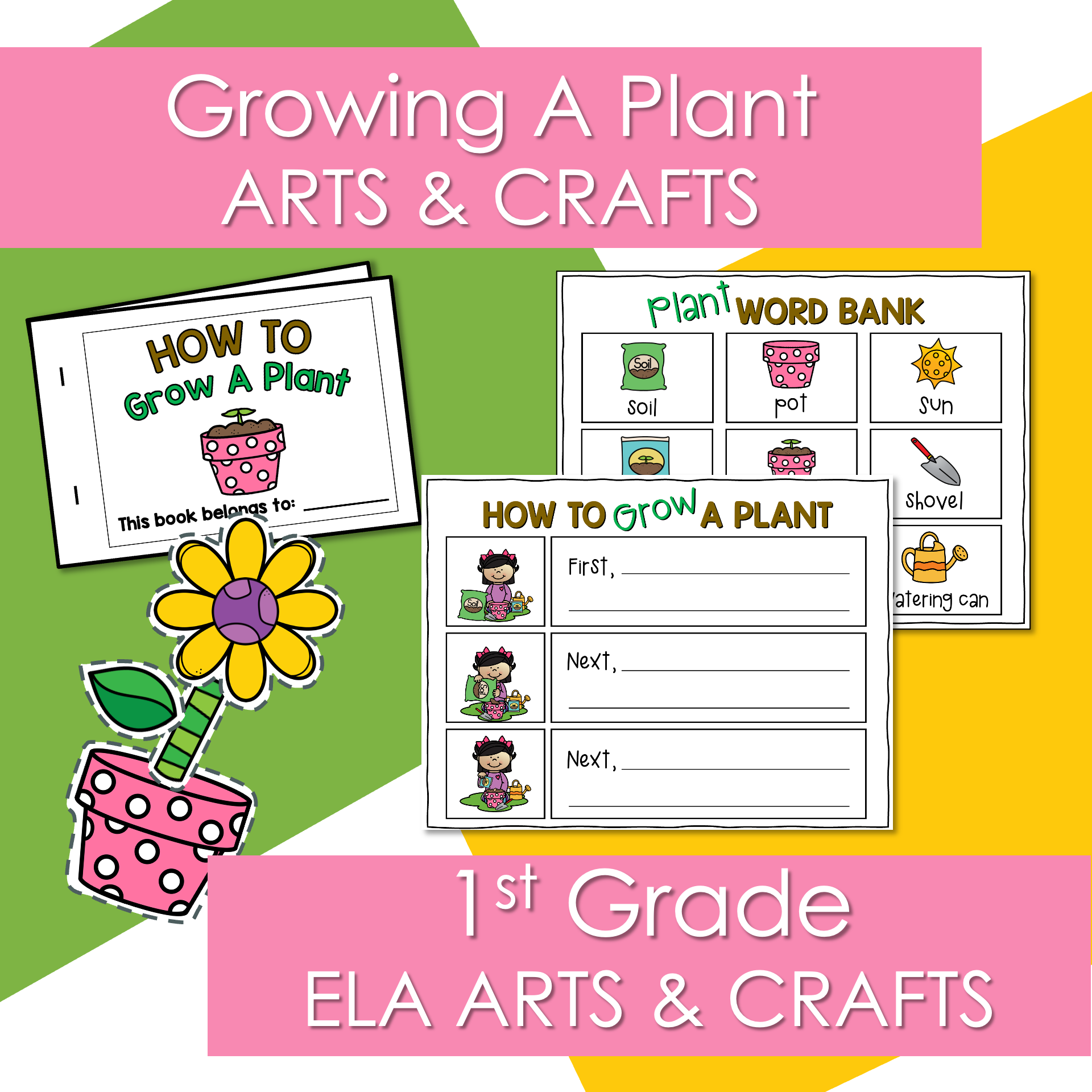 Growing a Plant: Art & Craft - Clever School Teacher