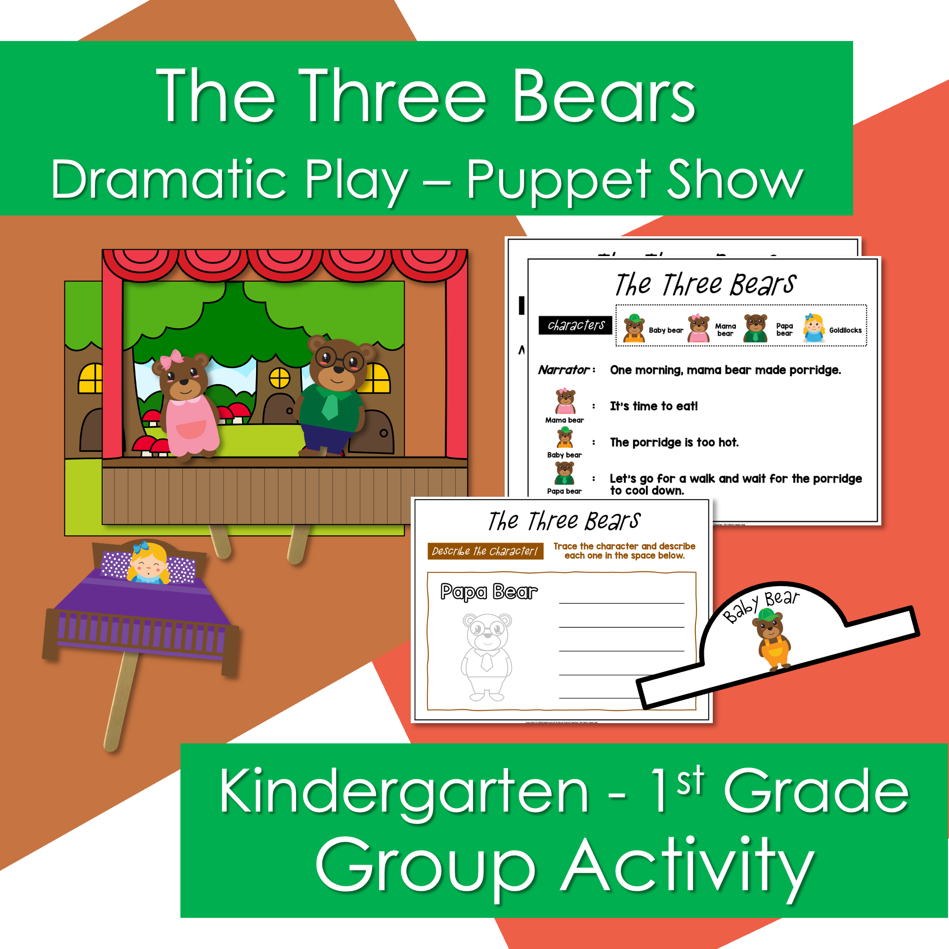 The Three Bears Dramatic Play - Clever School Teacher