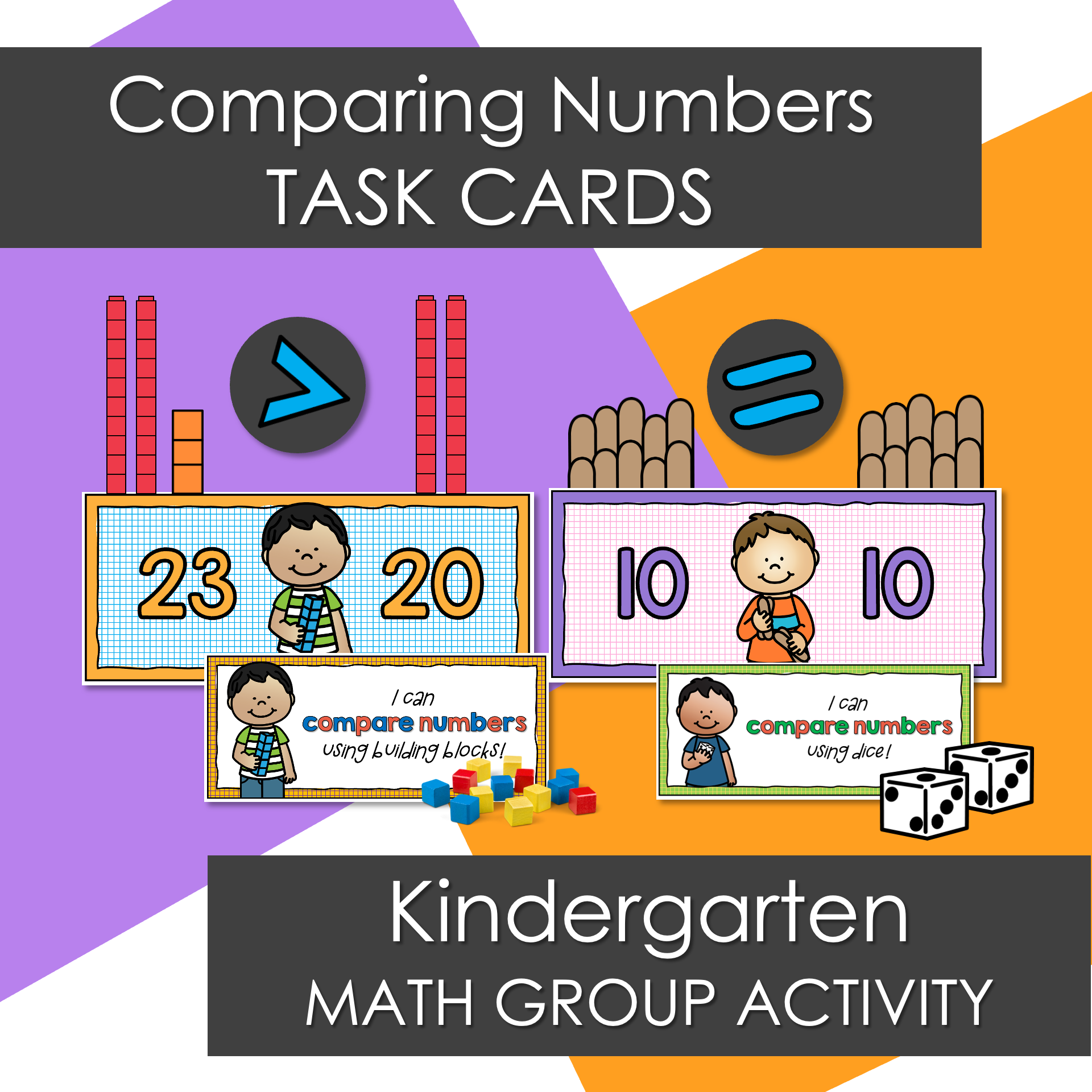 Comparing Numbers Task Cards - Clever School Teacher