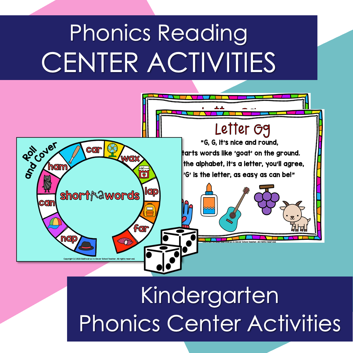 Phonics Reading Center Activity - Clever School Teacher