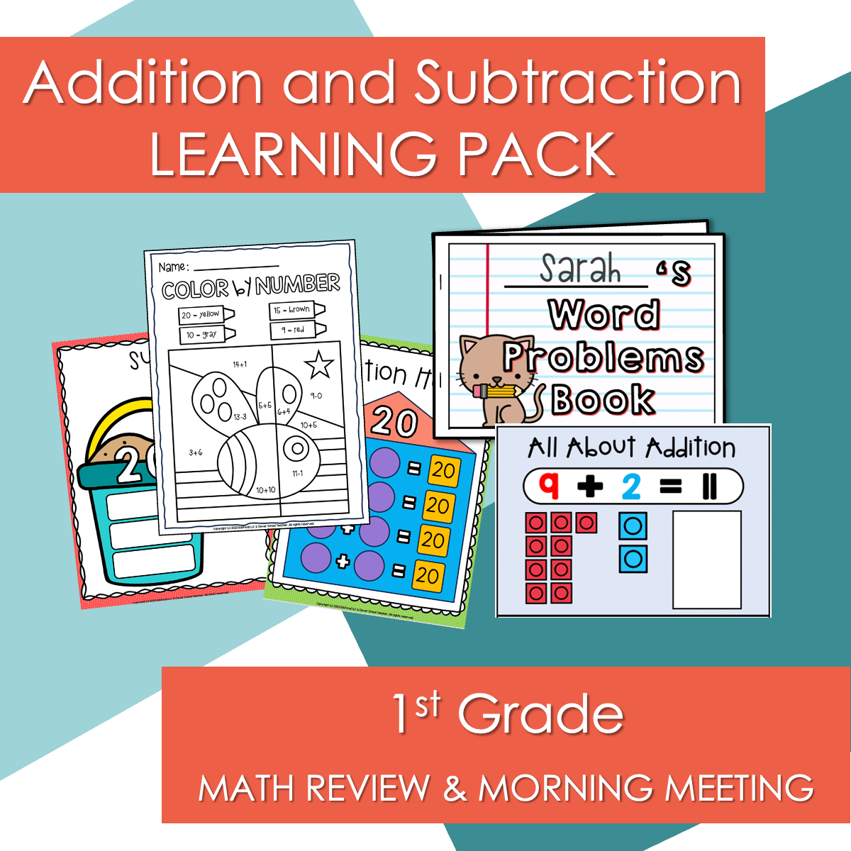 Addition & Subtraction Learning Pack - Clever School Teacher