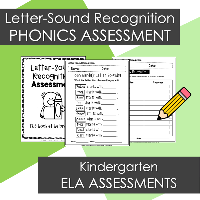 Letter Sound Recognition Assessment - Clever School Teacher