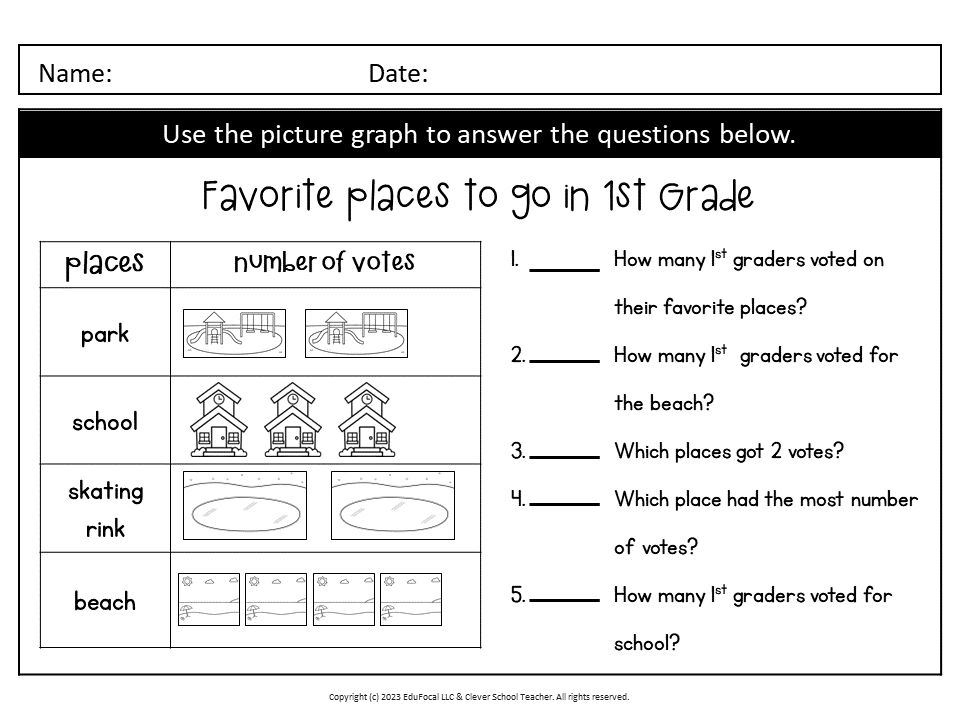 Data Analysis Worksheet - Clever School Teacher