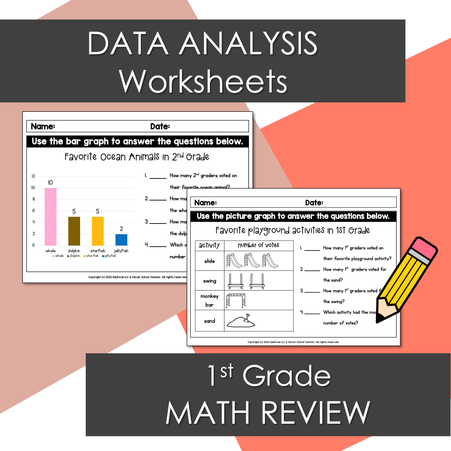 Data Analysis Worksheet - Clever School Teacher