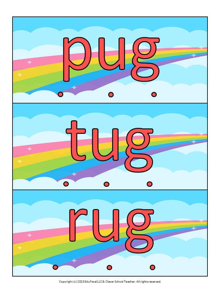 CVC Segment & Blend - Clever School Teacher