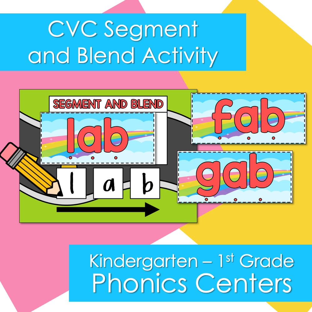 CVC Segment & Blend - Clever School Teacher