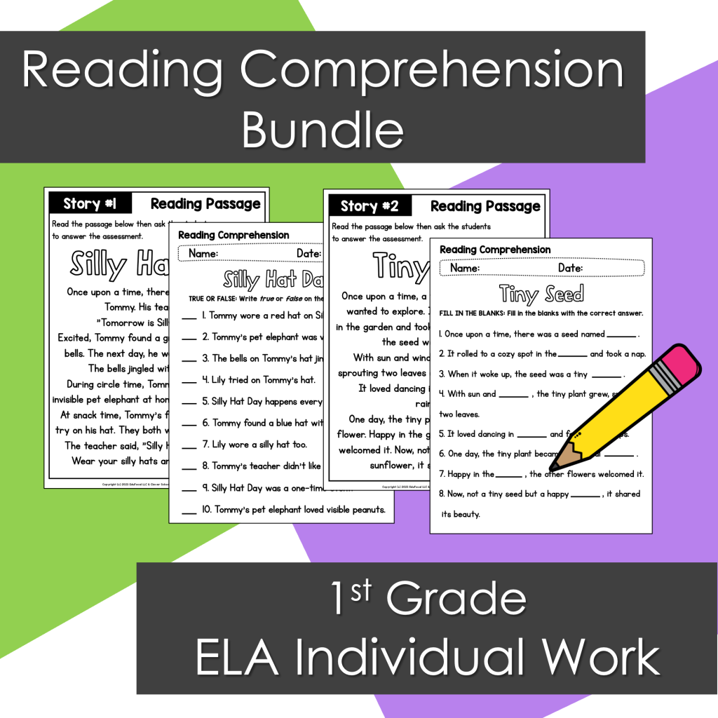 Reading Comprehension Bundles - Clever School Teacher
