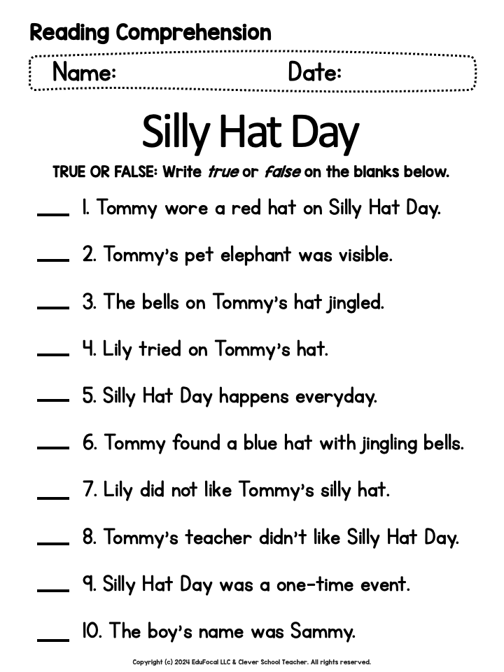 Reading Comprehension Bundles - Clever School Teacher