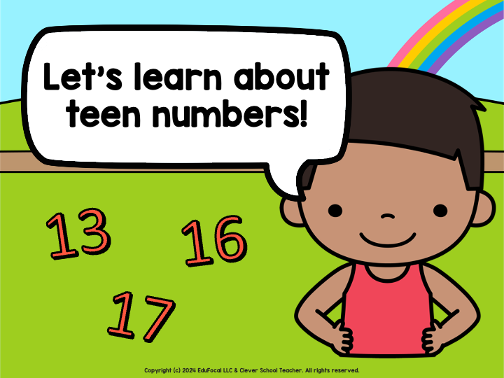 Teen Numbers Starter Pack - Clever School Teacher