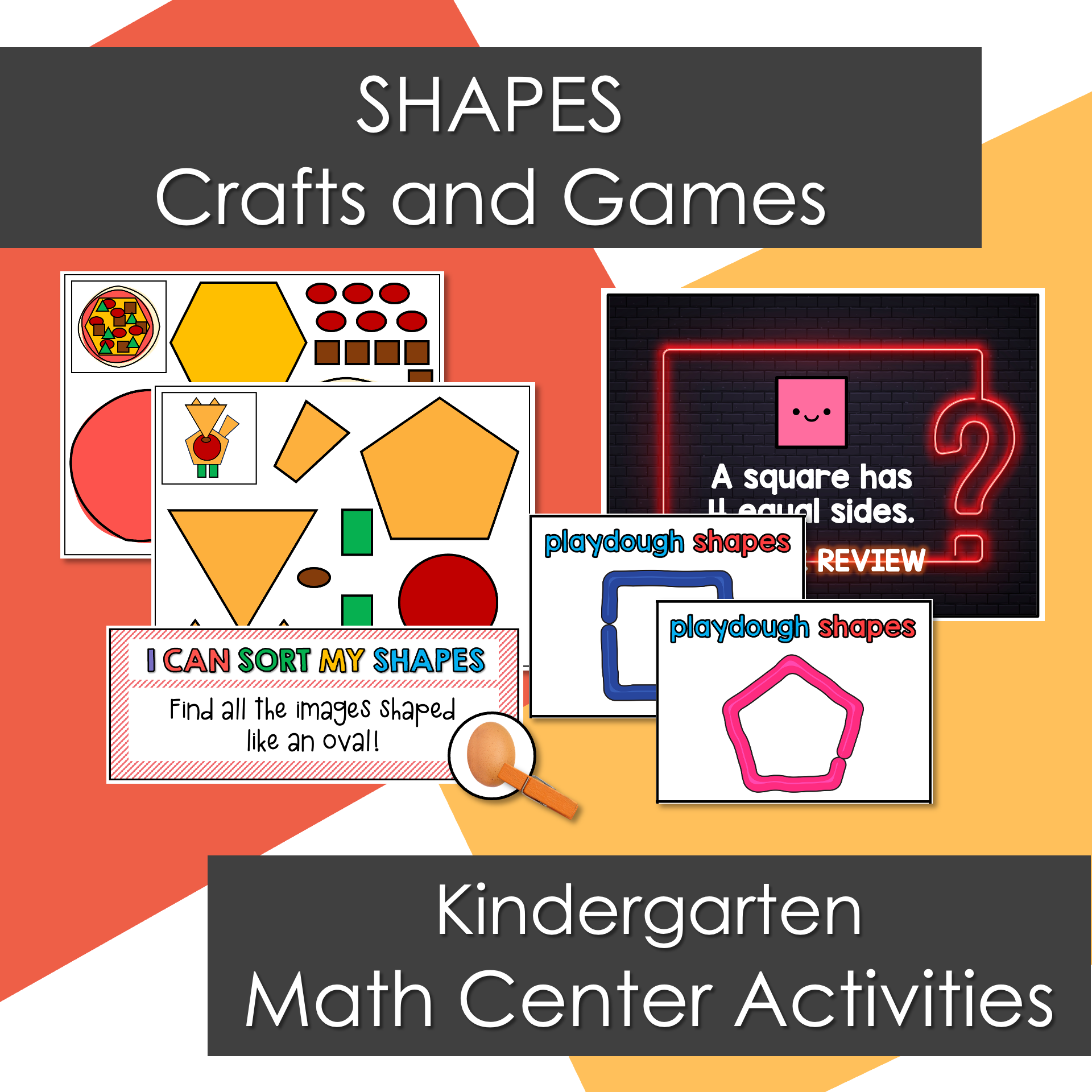 Shapes Crafts and Games - Clever School Teacher