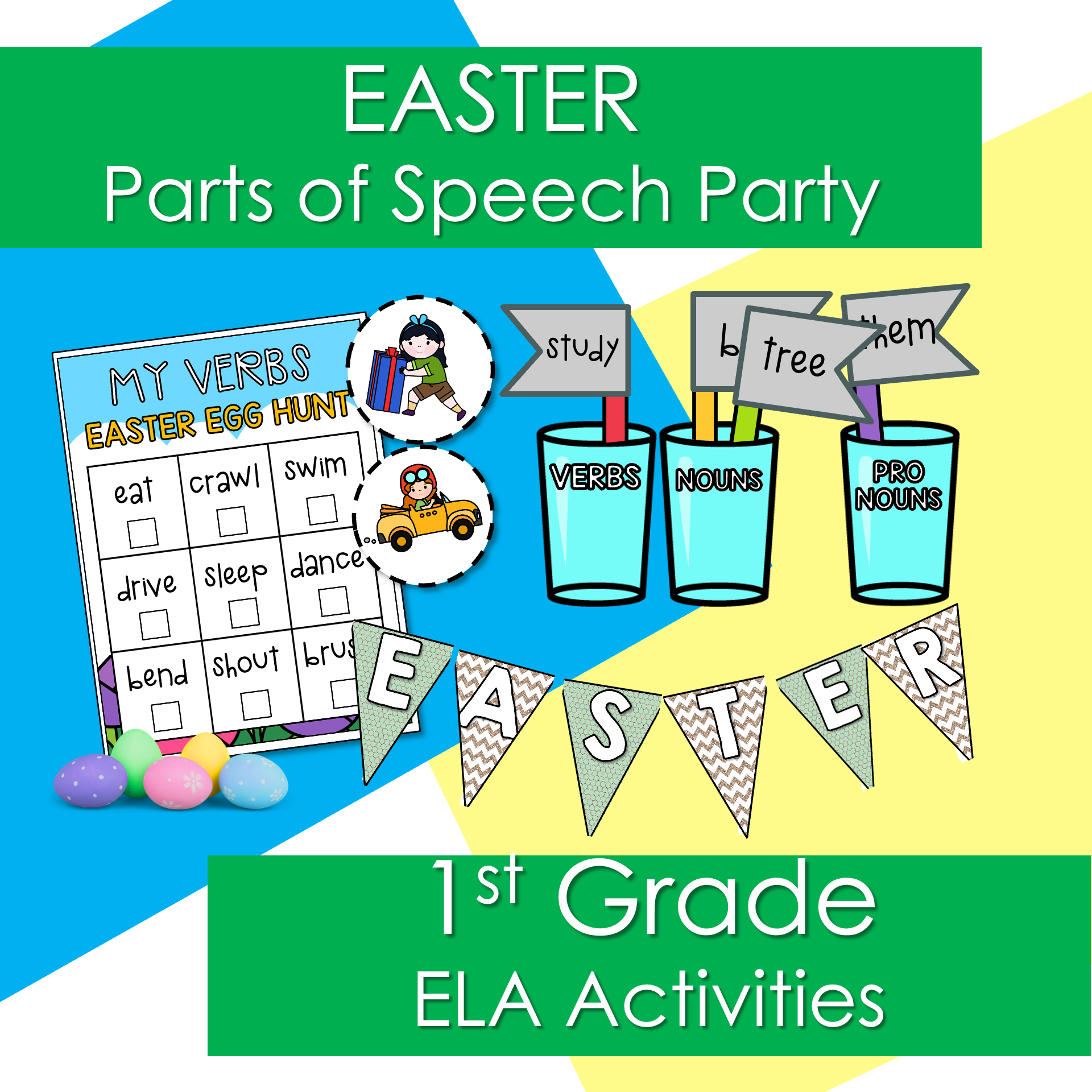 Easter Parts of Speech Party - Clever School Teacher