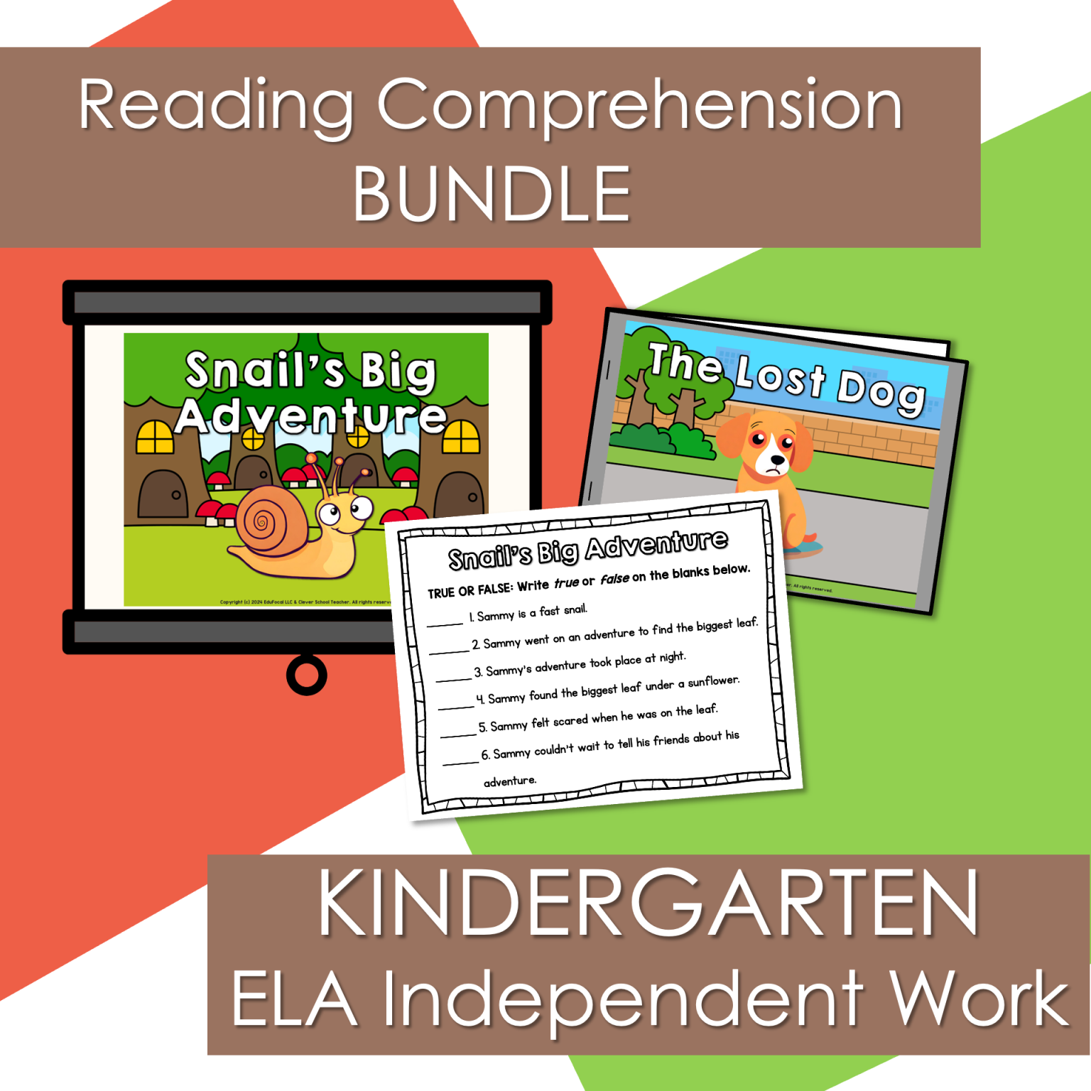 Reading Comprehension Bundle - Clever School Teacher