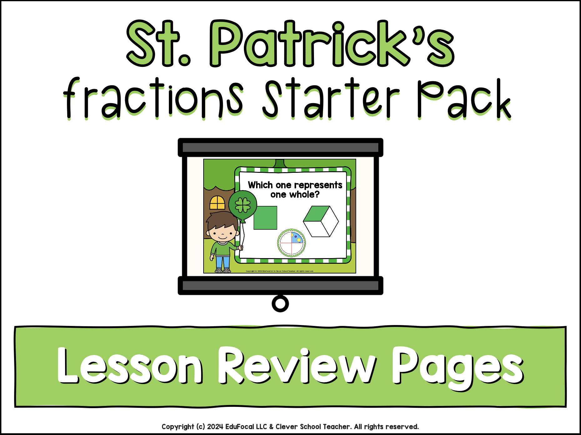 St. Patrick’s Day Fractions Activity Set - Clever School Teacher