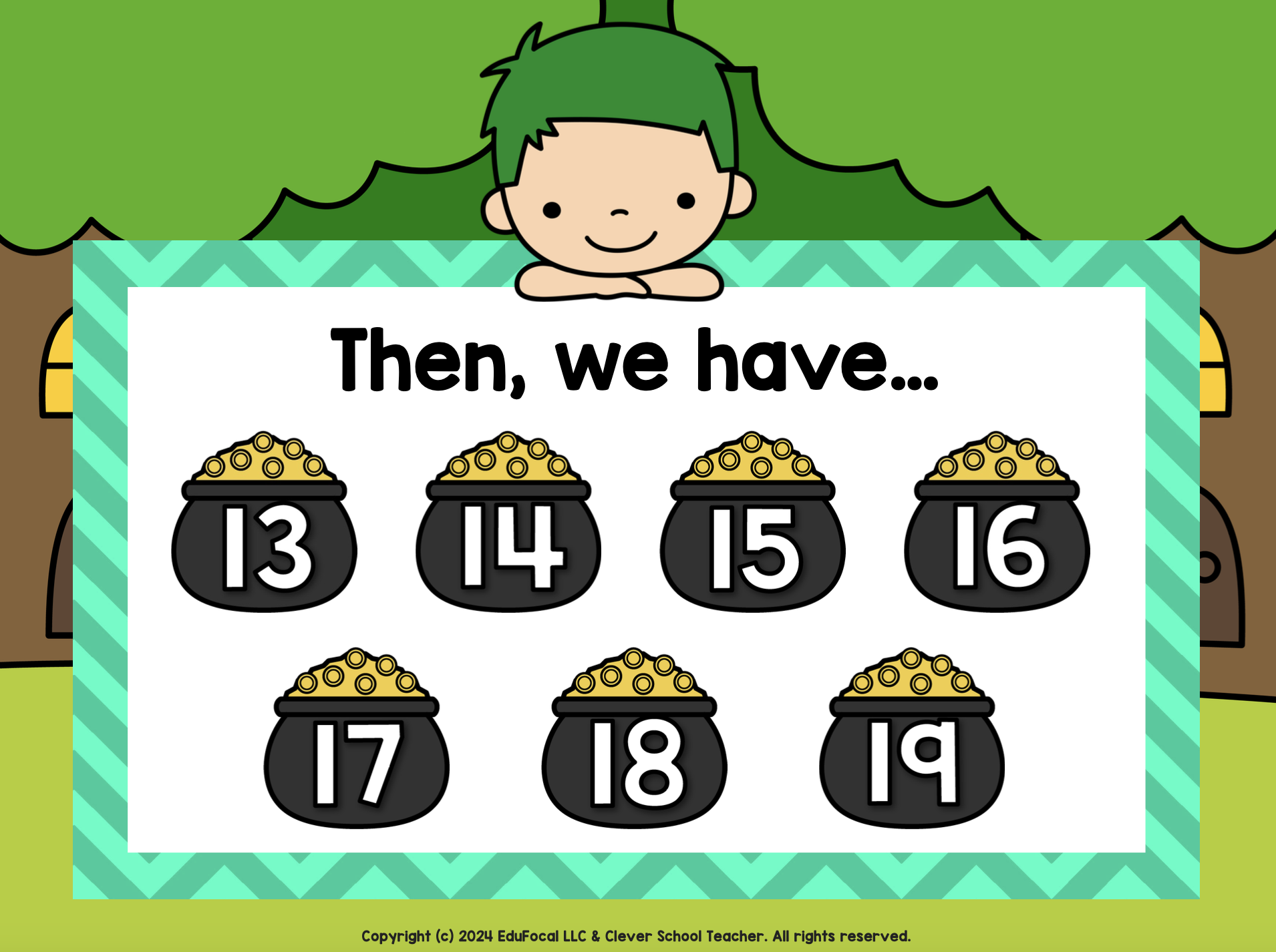 St. Patrick’s Teen Numbers Activity Set - Clever School Teacher
