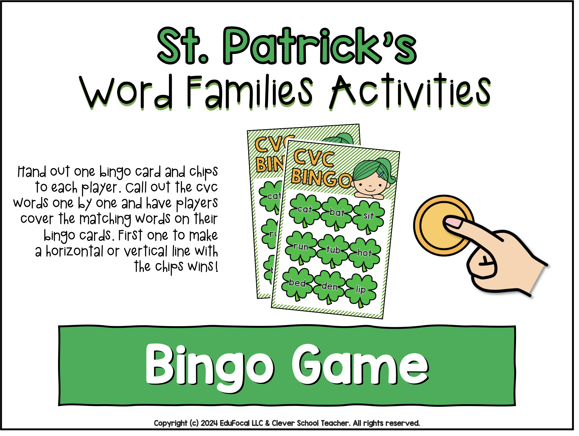 St. Patrick’s Word Family Activities - Clever School Teacher