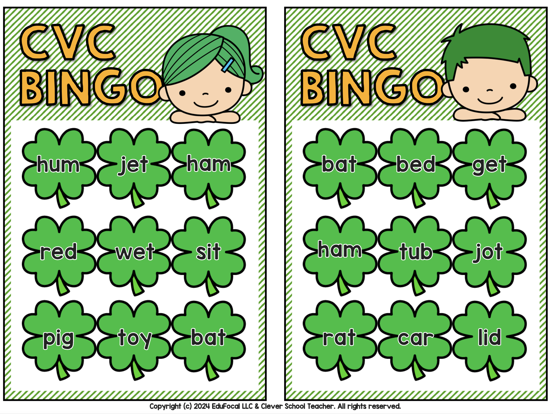 St. Patrick’s Word Family Activities - Clever School Teacher