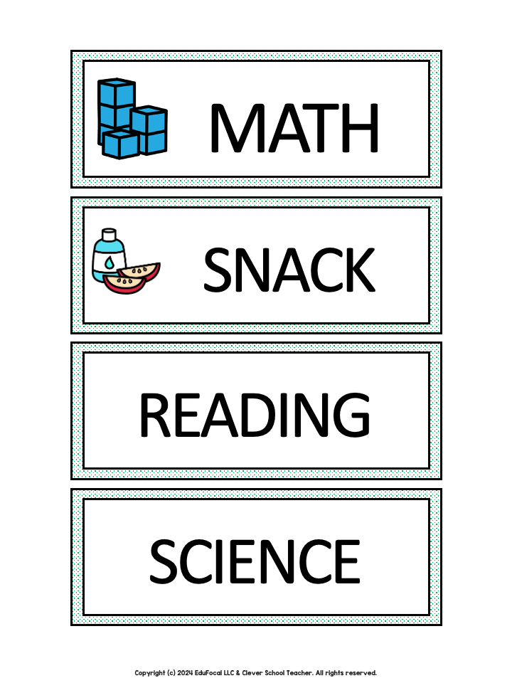 Self Regulation Bundle - Clever School Teacher