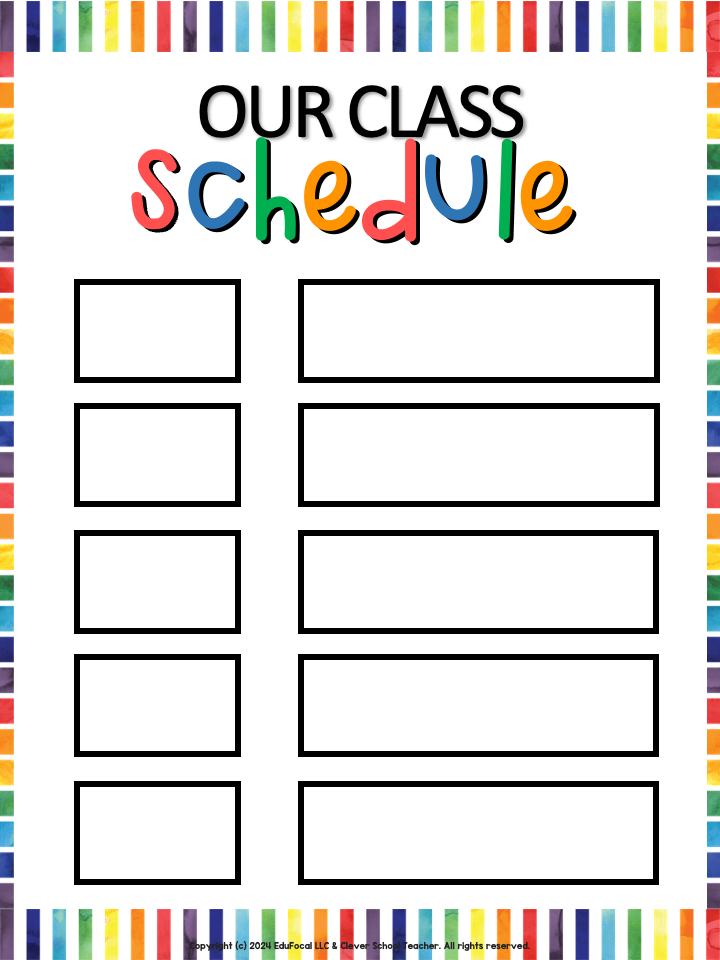 Self Regulation Bundle - Clever School Teacher