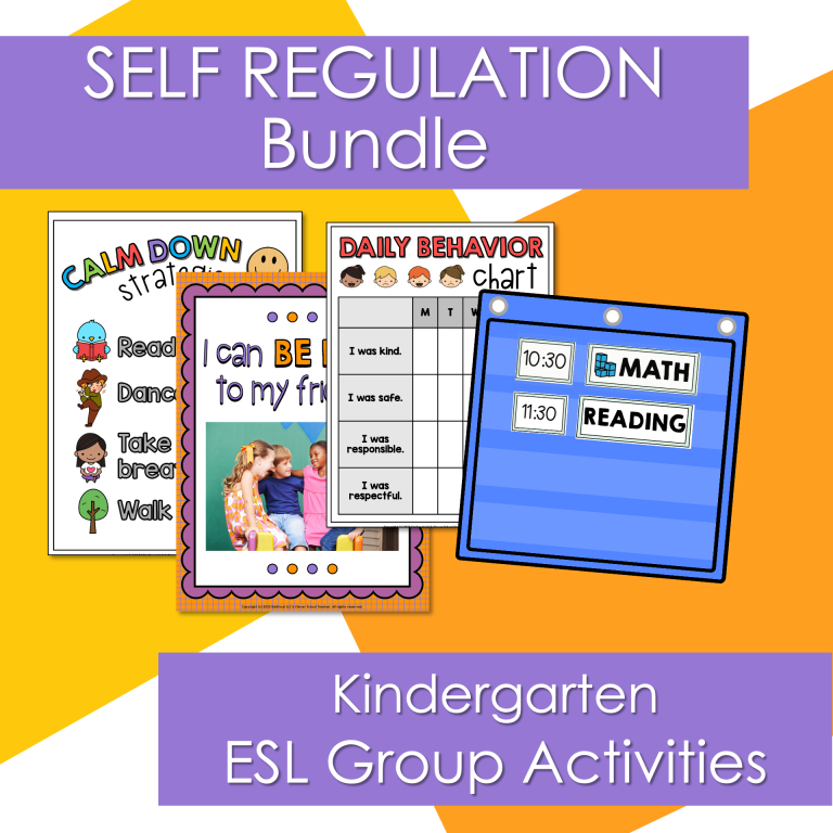Self Regulation Bundle - Clever School Teacher