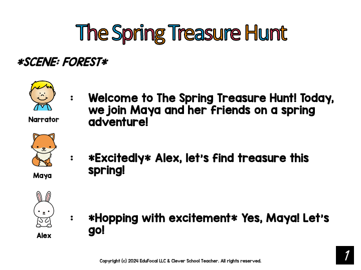 Spring Dramatic Play Puppet Show - Clever School Teacher