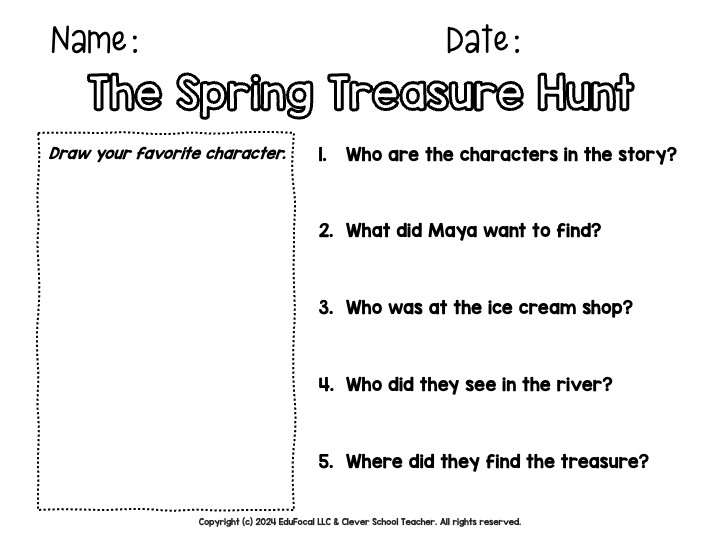 Spring Dramatic Play Puppet Show - Clever School Teacher