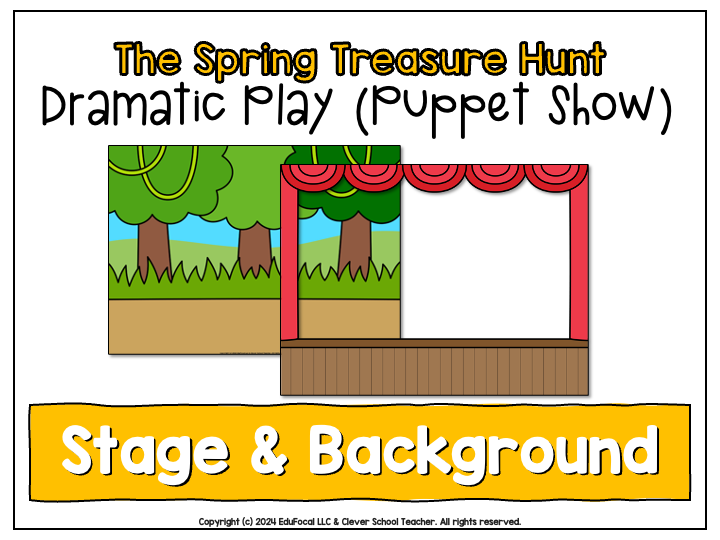 Spring Dramatic Play Puppet Show - Clever School Teacher