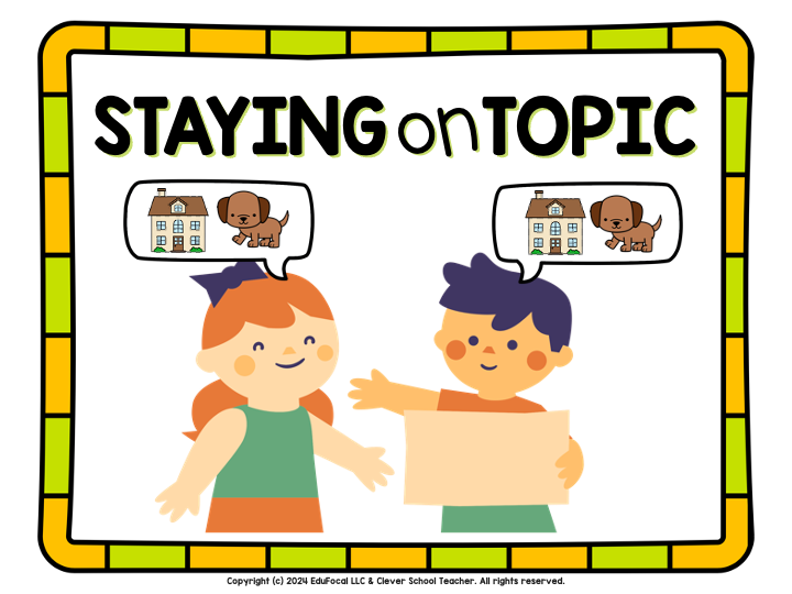 Staying on Topic Bundle - Clever School Teacher