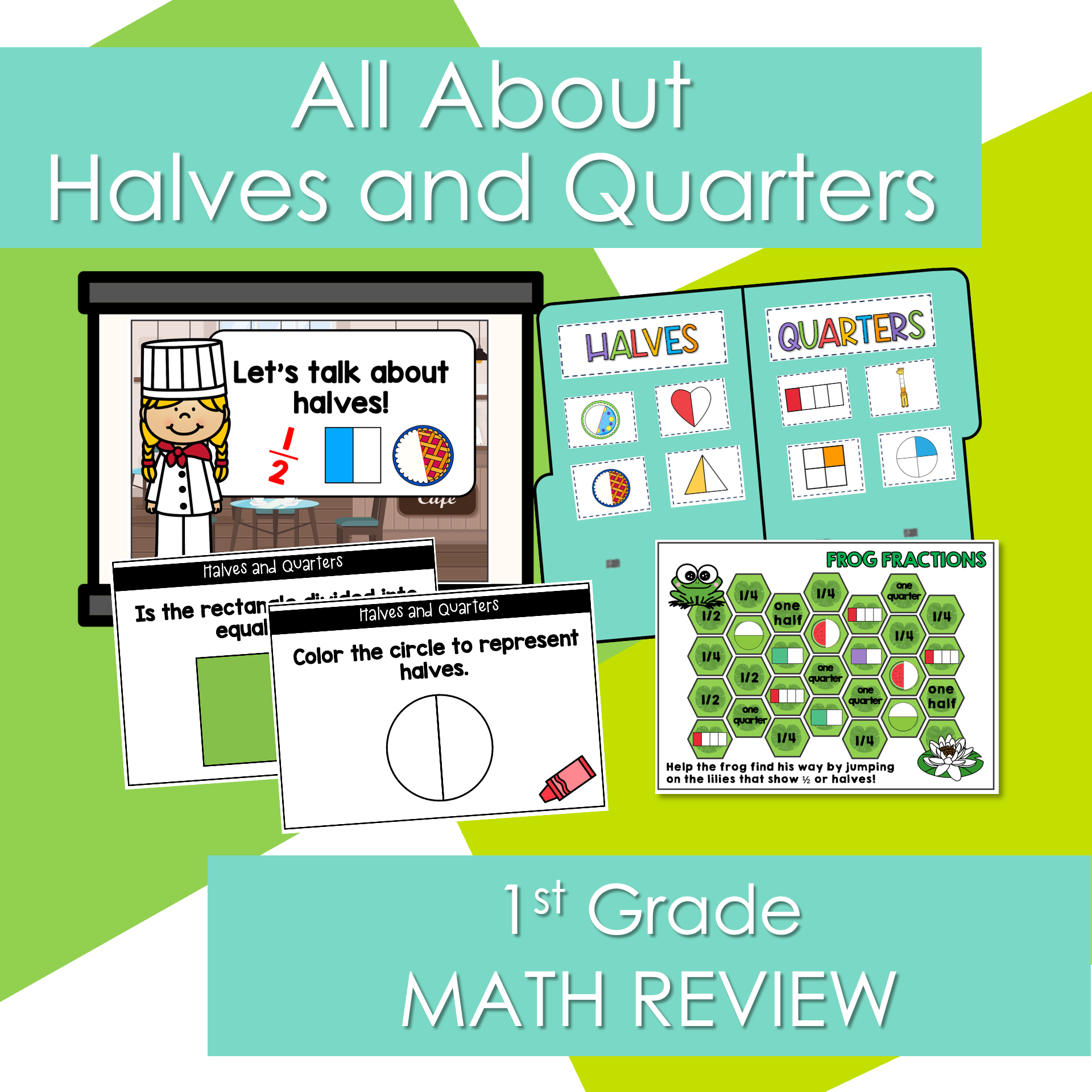 All About Halves and Quarters - Clever School Teacher