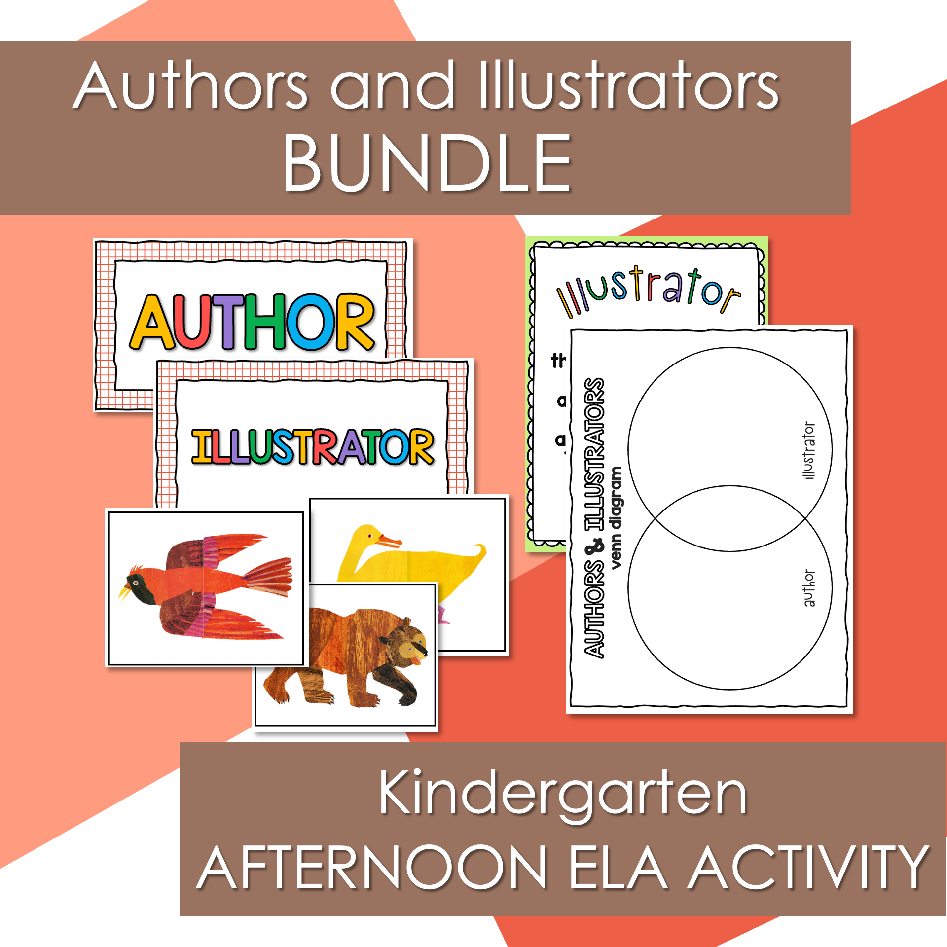 Authors and Illustrators Bundle - Clever School Teacher