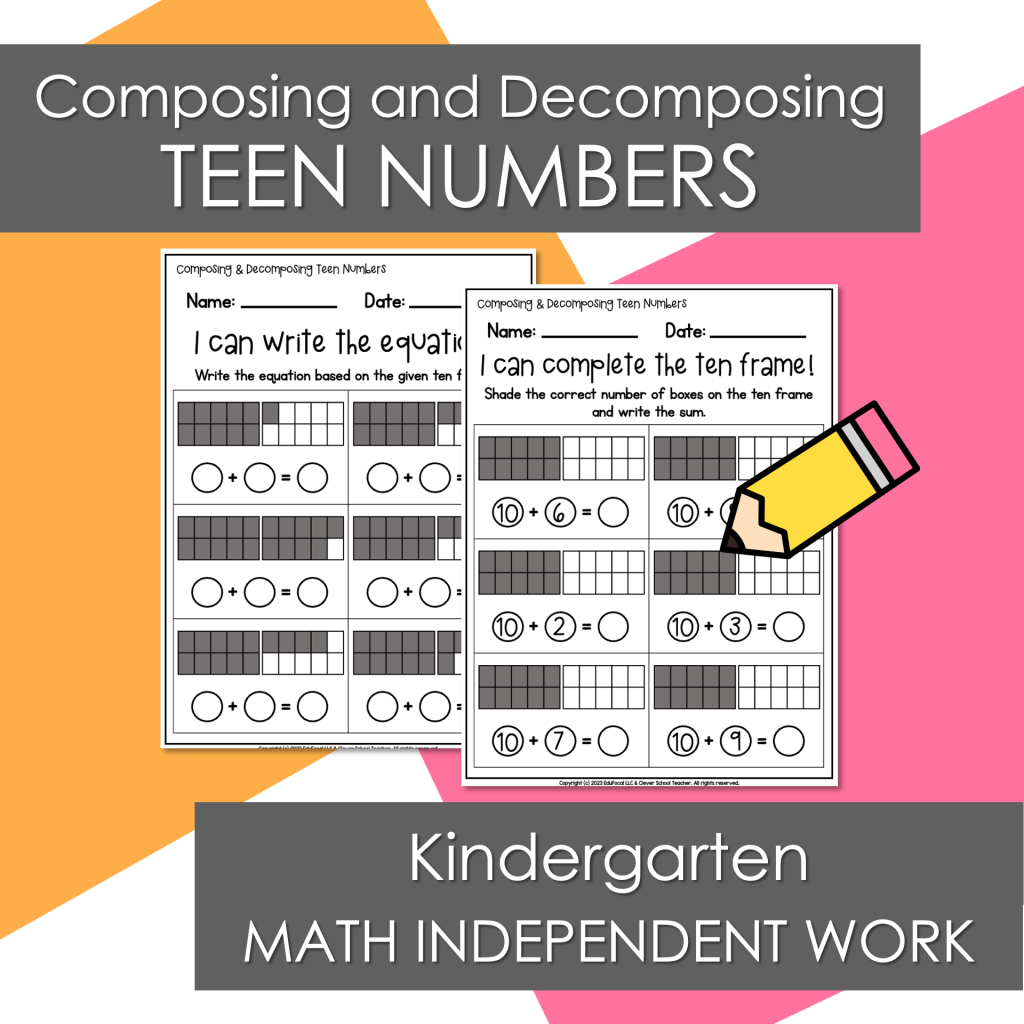 Teen Numbers - Clever School Teacher