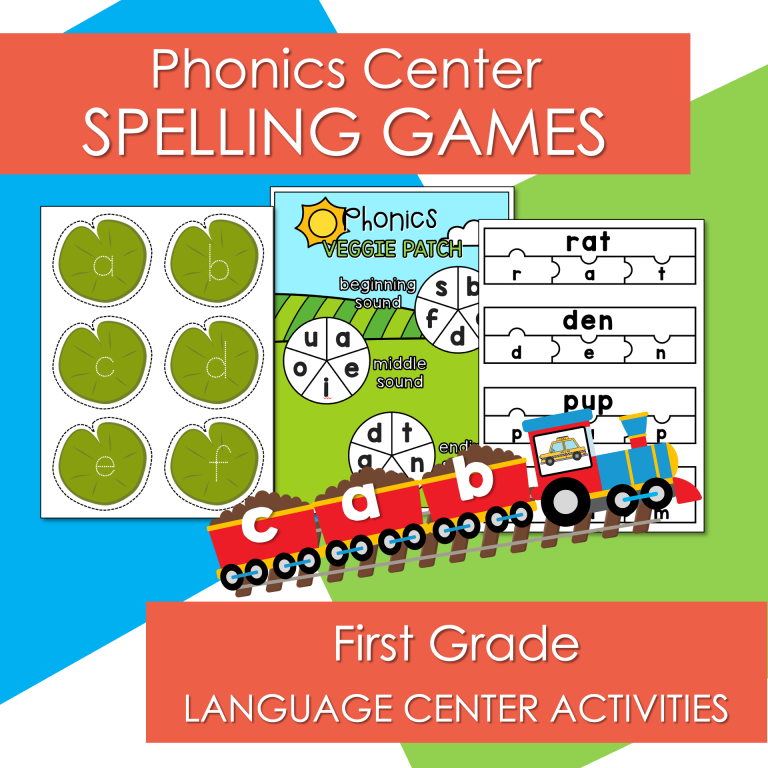 Phonics Center Spelling Games - Clever School Teacher