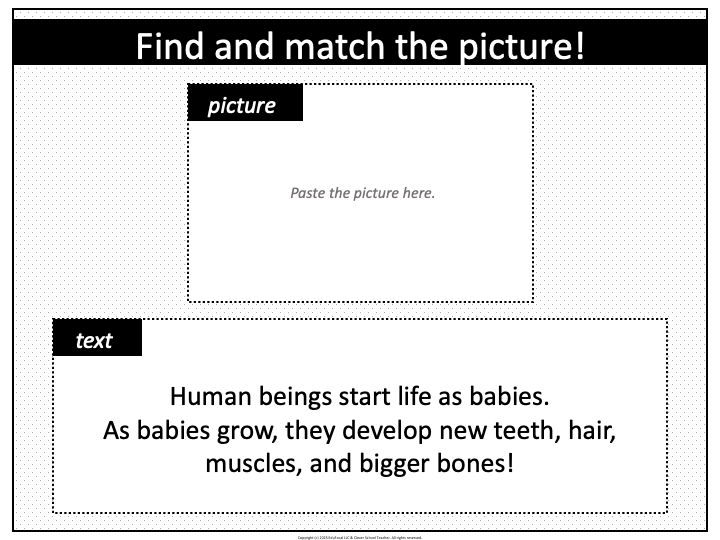 Text vs Pictures Worksheets - Clever School Teacher