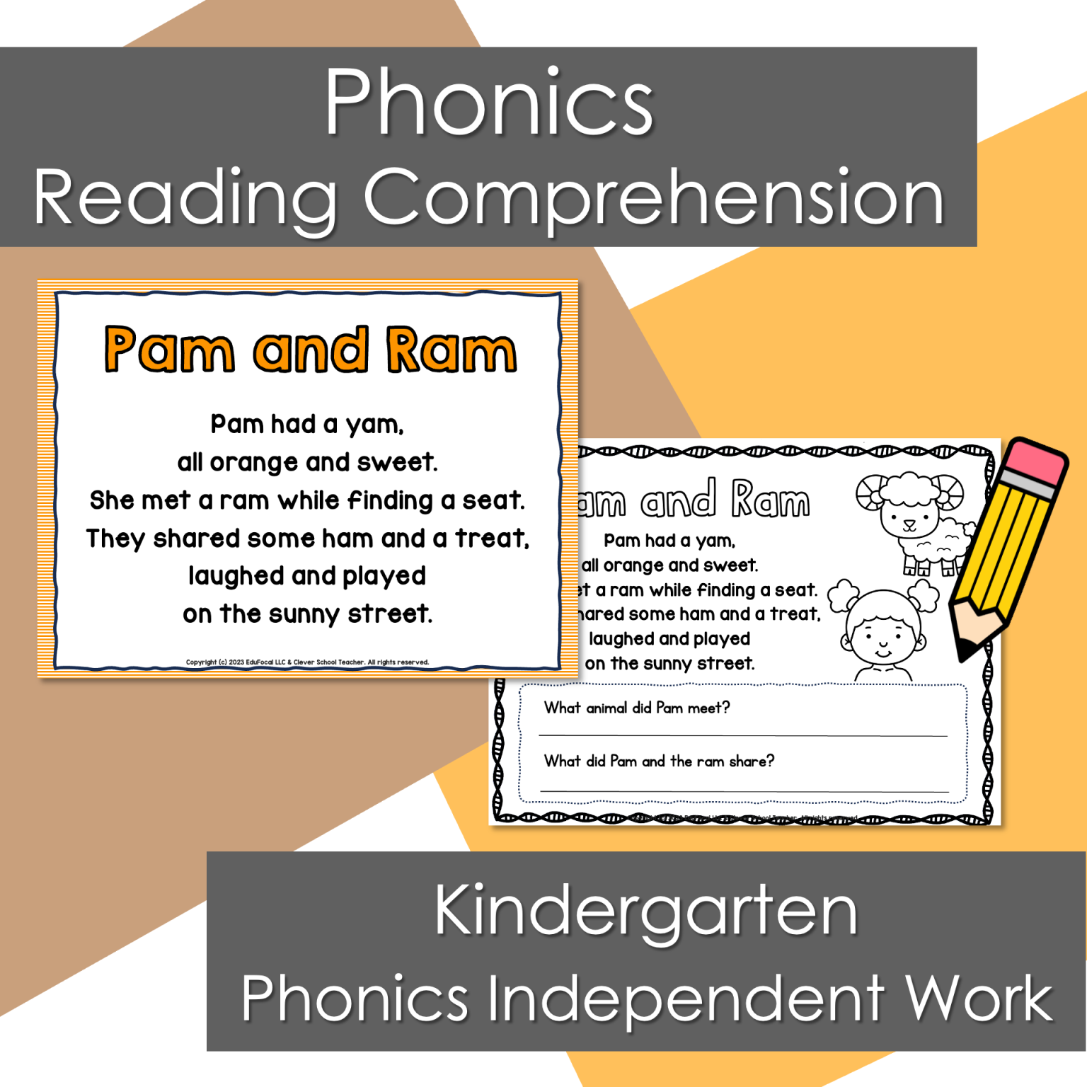 Phonics Reading Comprehension - Clever School Teacher