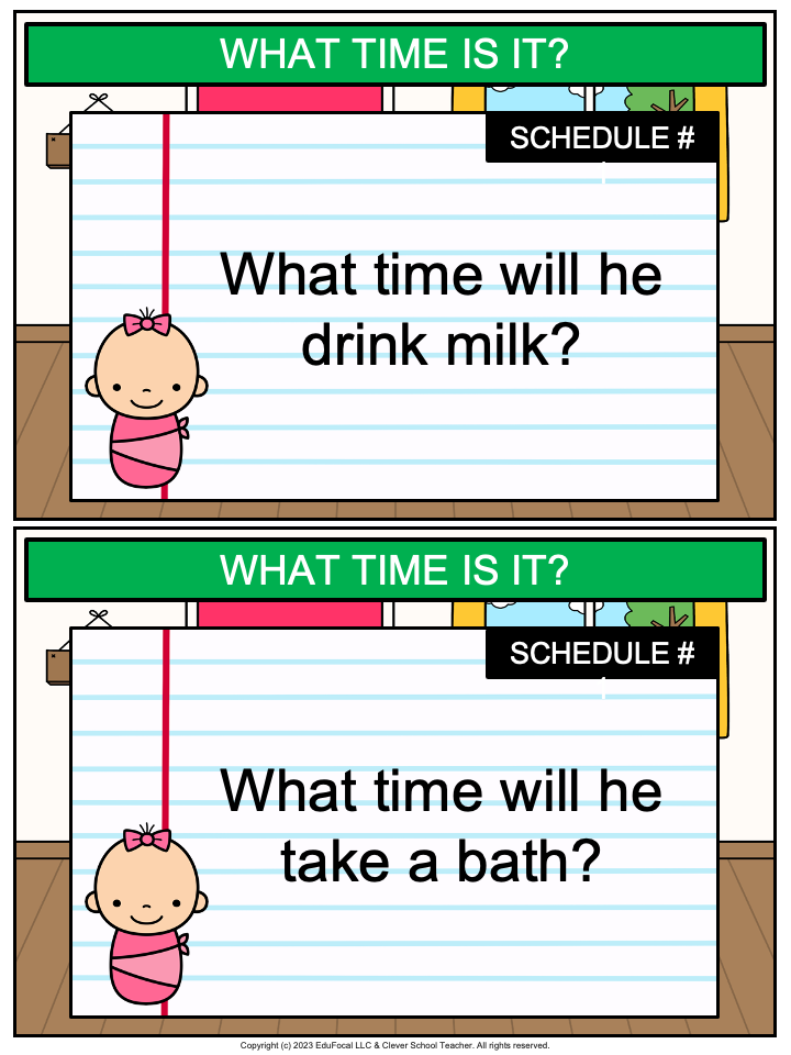 Telling Time Warm Up - Clever School Teacher