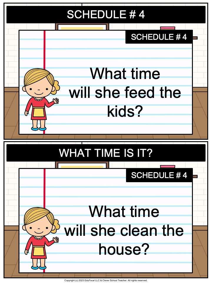 Telling Time Warm Up - Clever School Teacher