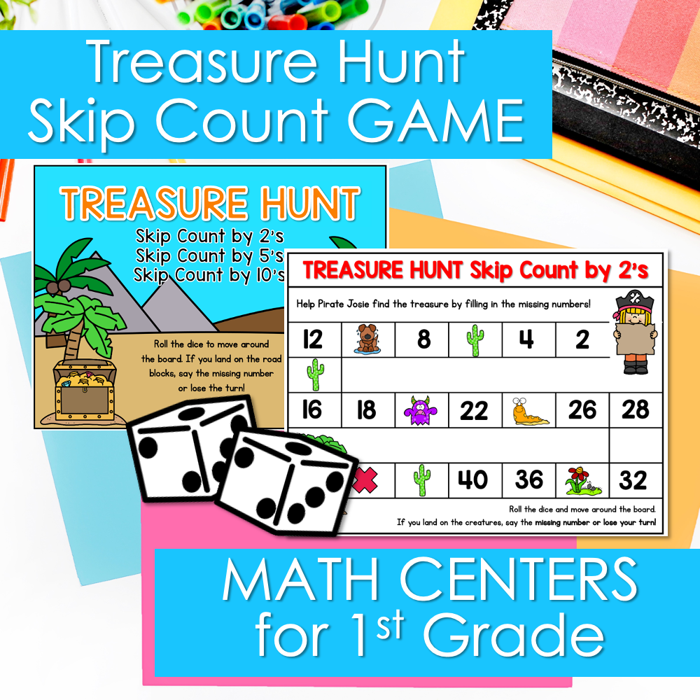 Treasure Hunt Skip Count Game - Clever School Teacher